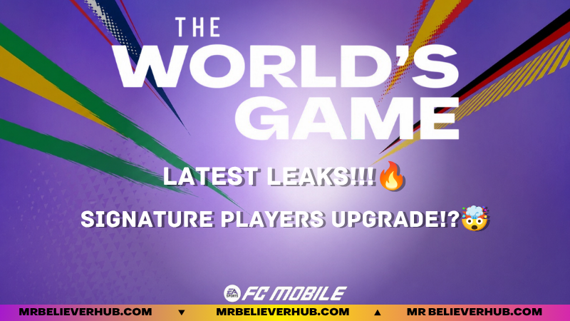 Signature players will be upgradable!?👀 - Latest World's Game Event ...